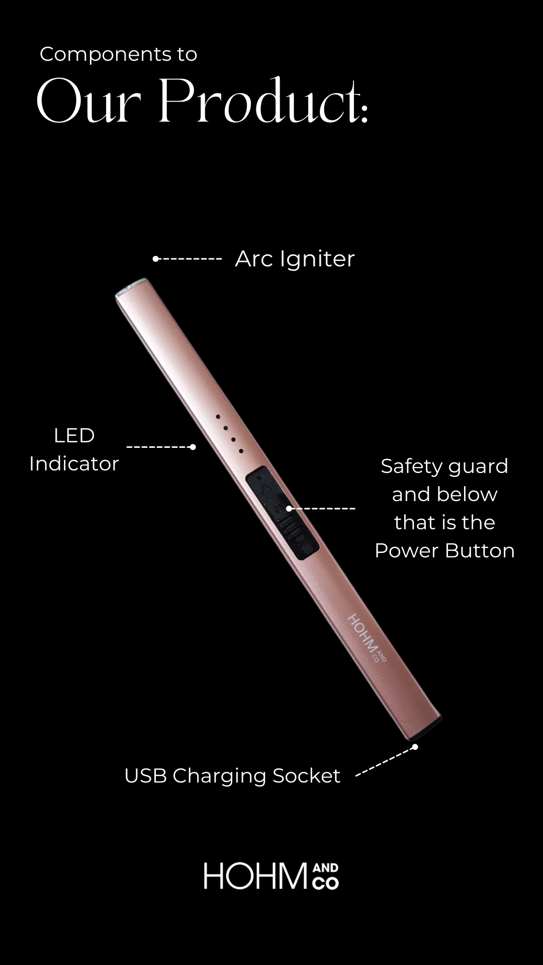USB RECHARGEABLE CANDLE LIGHTER – HOHM AND CO.
